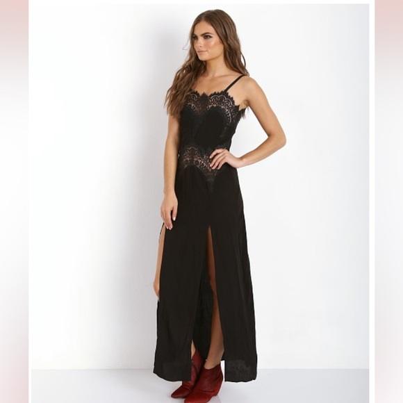 For Love And Lemons | Dresses | For Love Lemons Bourbon Lace Maxi Dress ...